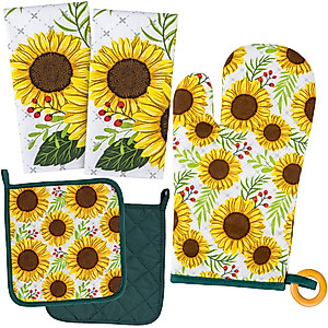 KOALAND Sunflower Kitchen Towels Set of 5
