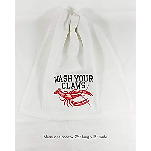 Crawfish Funny Kitchen Towel Wash Your Claws