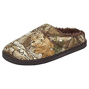 Realtree Boy's Memory Foam Moccasin House Slipper Indoor/Outdoor, Camo Clog, Small