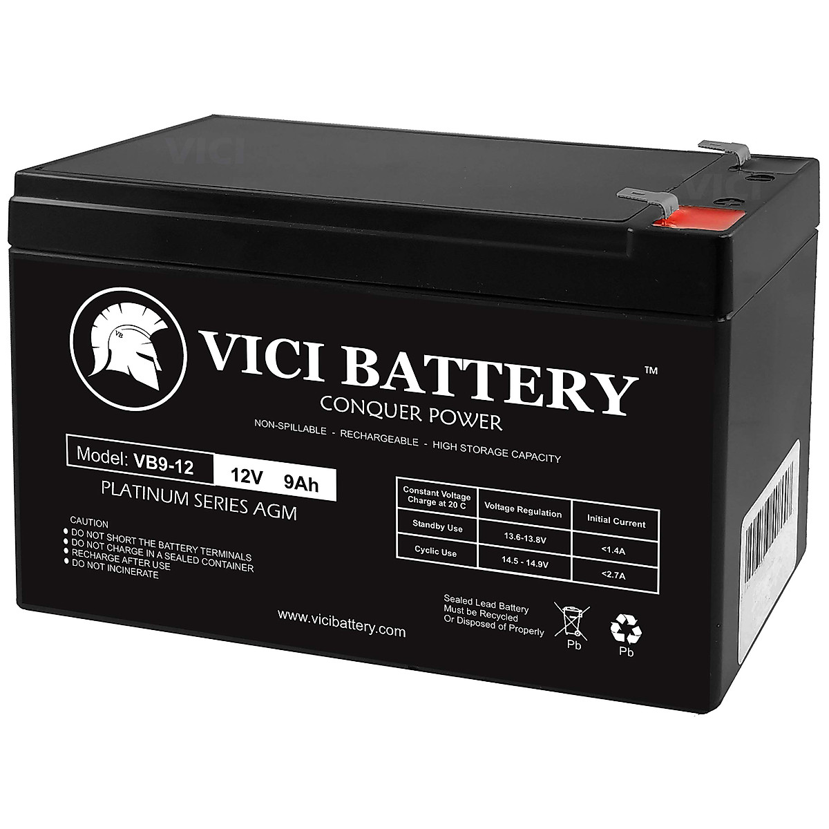 Replacement Battery - Compatible with APC BACK-UPS ES BE550G