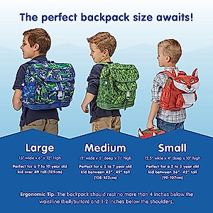 Bixbee Kids Backpack, Blue Shark Backpack for Boys & Girls, Water Resistant Backpack with Pockets, Durable Zippers & Easy Carry Design - Perfect Size Children's Bookbag for School.