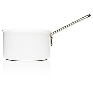 Eva Trio White Saucepan, Aluminum with Ceramic Coating, 1.8-Liter, 16cm