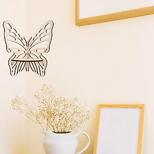 DEARMAMY Butterfly Corner Shelf Floating Shelf Display Shelf for Bedrooms Boho Cute Bathroom Kitchen Office Living Room Decor