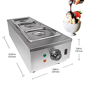 GorillaRock Professional Chocolate Melting Pot | Tempering Machine | Home Or Bakery Use | Stainless Steel | Manual Control | 110V