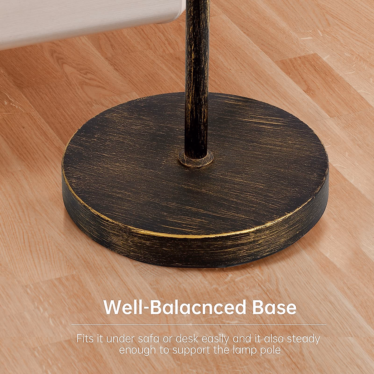 BoostArea Floor Lamp, 70.1” Tall Lamp, 9W LED Rustic Bronze Finish Floor Lamp, Energy Saving, 3000K Warm White, Eye-Caring, Torchiere Floor Lamps for Living Room, Bedroom, Office