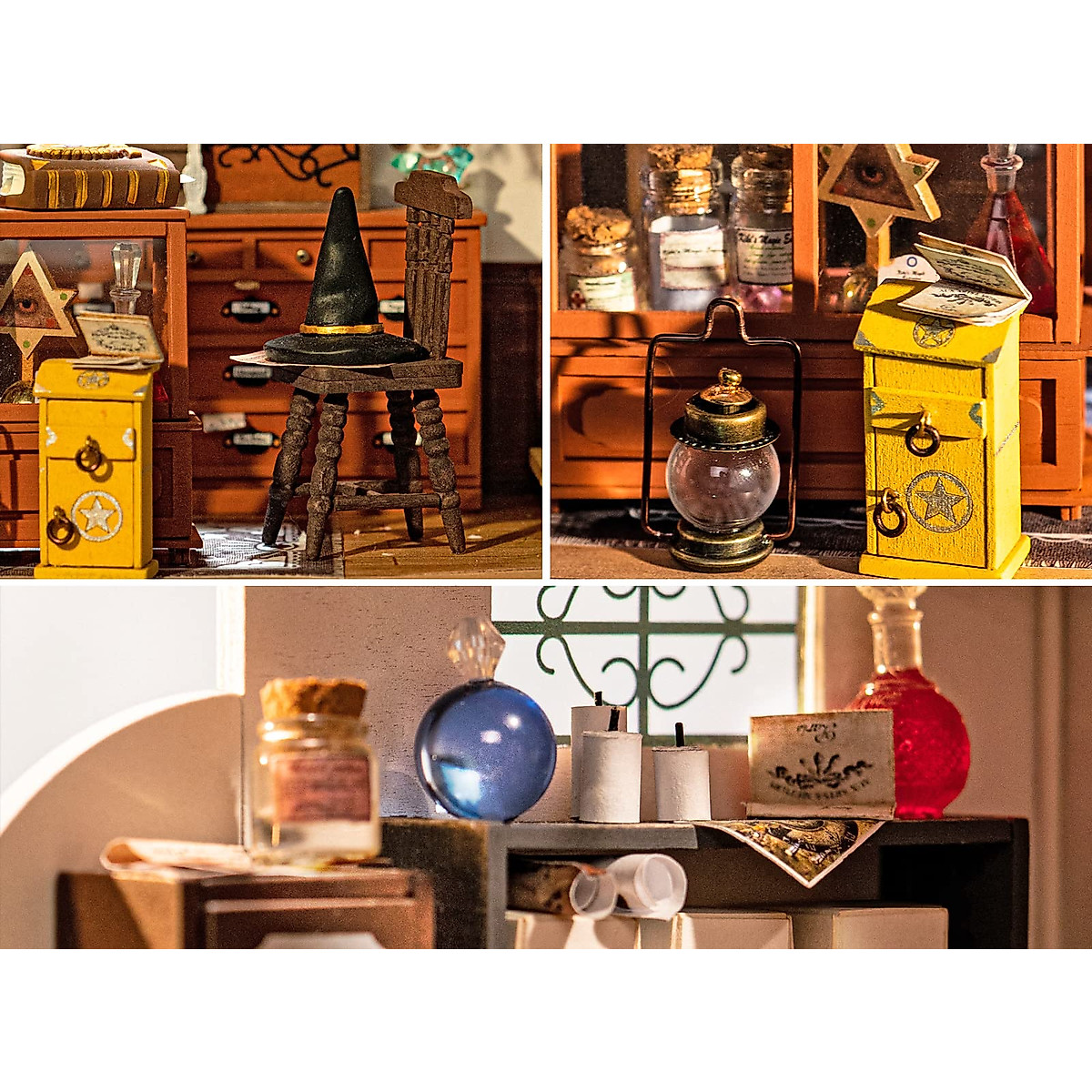 Rolife DIY Miniature Dollhouse Room Kit - Magic Potion Store Diorama Kit DIY Crafts Hobbies for Women/Men Gifts for Teens Adults Home Decor