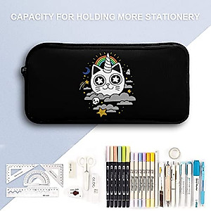 Cat Unicorn Rainbow Skull Pencil Case Pencil Pouch Coin Pouch Cosmetic Bag Office Stationery Organizer