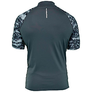 SCUBAPRO Men's UPF50 Short-Sleeve Rash Guard, 2XL, Graphite