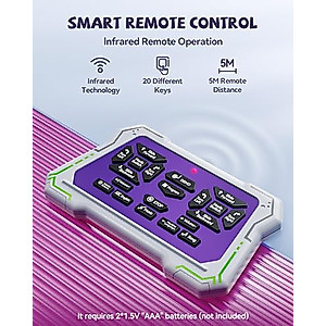 Ruko 6088 Robot Toys for Kids, RC Robot for Girls, Gesture Sensing Interactive Smart Robot, Singing Dancing Rechargeable Programmable, Gifts for Girls & Boys 3 4 5 6 Years Old, Pink