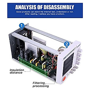 DC Power Supply, Switching DC Power Supply Laboratory Adjustable 30v 10A LCD Screen Bench Power Source Regulator 4-Digit Digital Display,Electroplating DIY(SS-1502)
