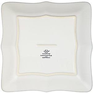 Lenox White French Perle Bead Square 4Pc Place Setting, 6.90 LB