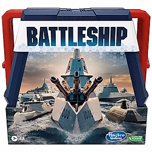 Hasbro Gaming Battleship Classic Board Game, Strategy Game for Kids Ages 7 and Up, Fun Kids Game for 2 Players, Multicolor