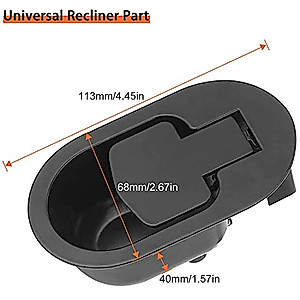 AnrSee Metal Recliner Handle Replacement Parts,Recliner Sofa Chair Couch Release Lever Pull Handle of Most Brands Sofa, Couch, Loveseat, Chair