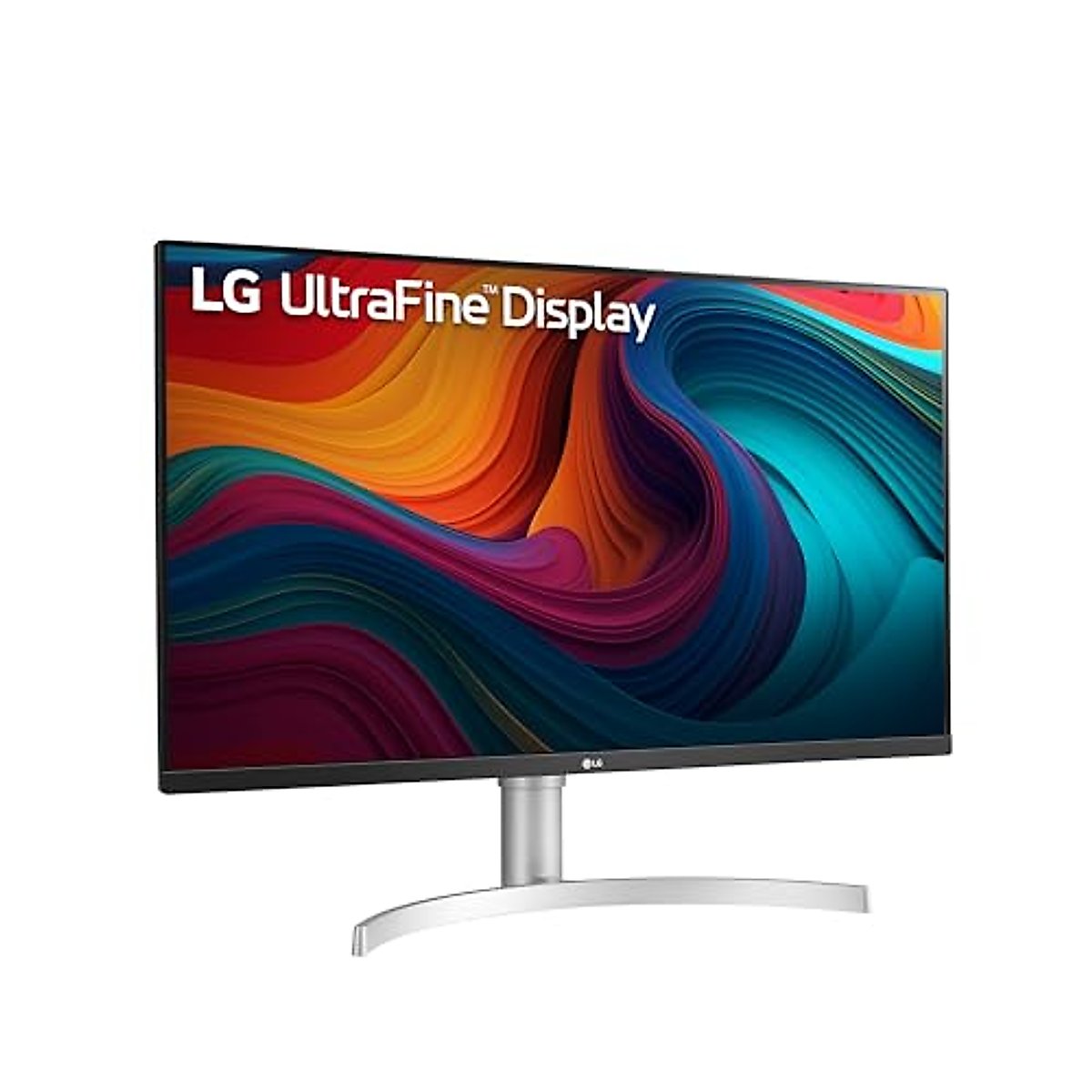 LG 32UN550-W Monitor 32" UHD (3840 x 2160) Display, DCI-P3 90% Color Gamut, HDR 10, AMD FreeSync, Borderless Design, Tilt/Height Adjustable Stand - Silver
