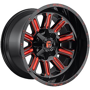 FUEL Hardline NLQ-Gloss MIL RED Wheel with Painted (18 x 12. inches /6 x 135 mm, -12 mm Offset)