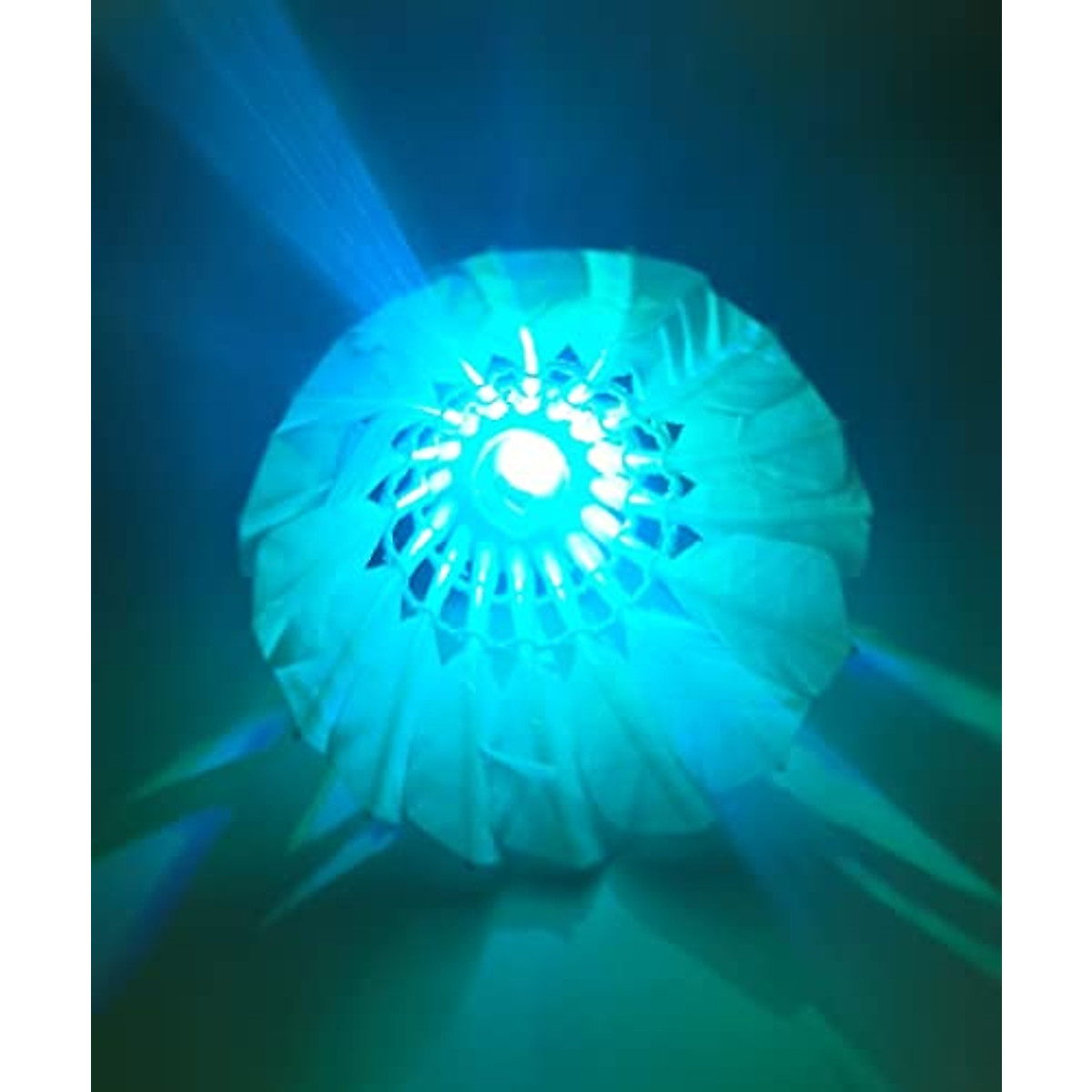 Inngree LED Badminton Birdies, LED Colourful Shuttlecock Dark Night Goose Feather Glow Birdies Lighting Outdoor Indoor Sport Activities (Colourful-6pcs)