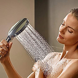 hansgrohe Raindance Select S Easy Install 5-inch Handheld Shower Head Modern 3 -Spray PowderRain, Rain, Whirl 26037001