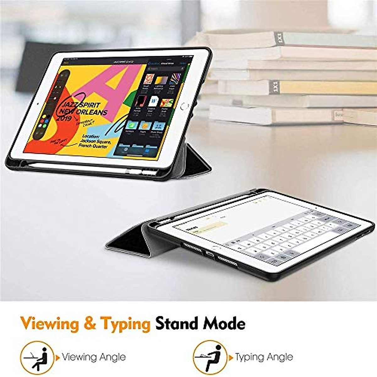 Hepix iPad Pro 11 inch Case 2022/2021/2020/2018 Purple Butterfly, Case for iPad Pro 11 4th/3rd/2nd/1st Gen with Pencil Holder, Trifold iPad Pro 11 Cover, Wireless Charging, Butterflies Space