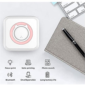 WEHOMY Instaproud - Portable Sticker Printer, Mini Pocket Thermal Printer, Mini Printer Sticker Maker, Mini Printer Portable Bluetooth Photo Printer for Photos, Diaries, Memos (Blue-10 Paper Rolls)