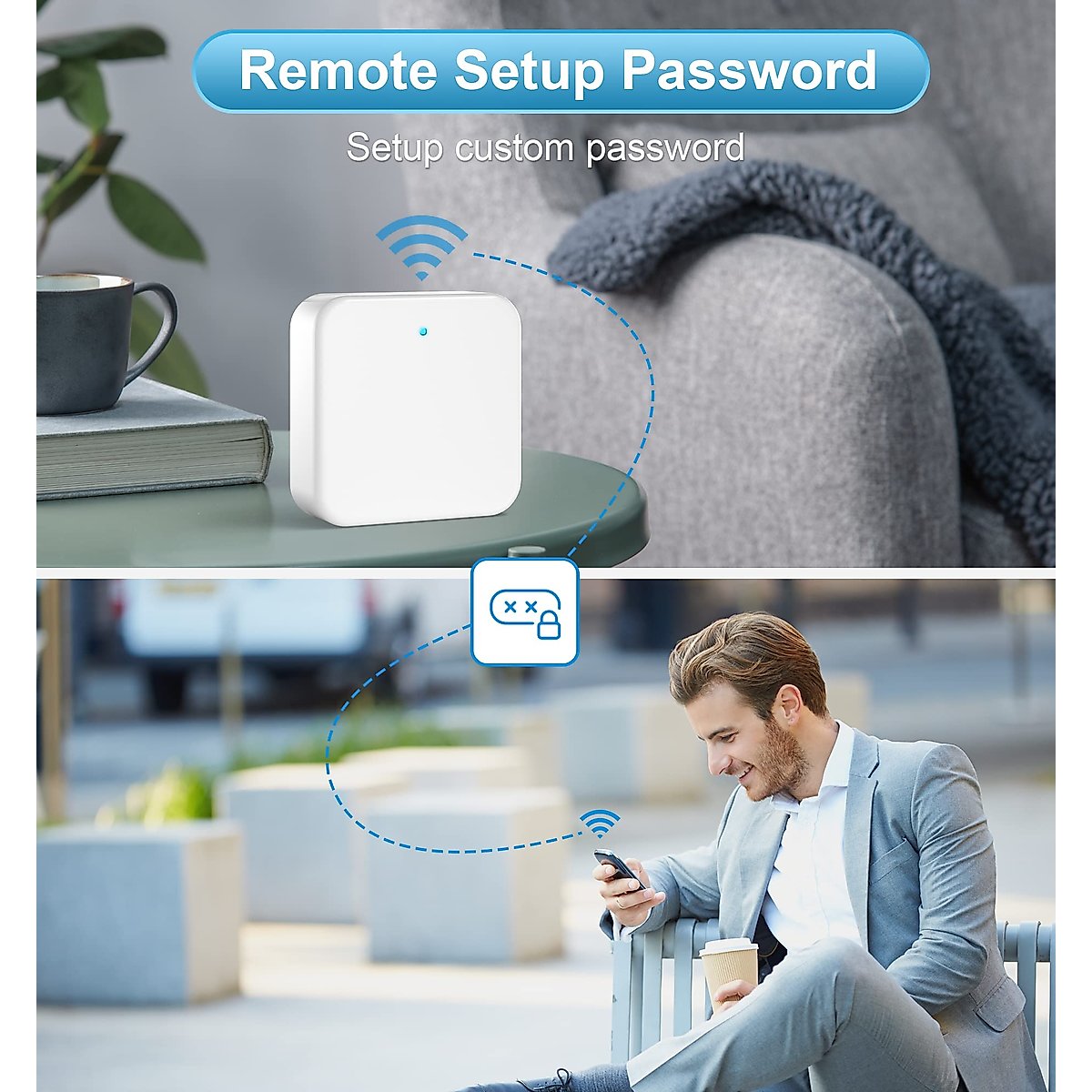 Veise Wifi Smart Lock with 2 Handles, Keyless Entry Door Lock Deadbolt with Handle Set, Smart Locks for Front Door with App Control, Electronic Digital Lock, Auto Lock, Easy Installation, Satin Nickel
