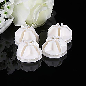 Operitacx White Cabinet 20Pcs Plastic connectors Plastic Wire Cube Connectors for Wire Grid Unit Cube Storage Shelves Modular Closet Connector Organizers (White) White Shoe Shelves