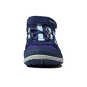 Merrell Bare Steps Ridge JR Ankle Boot, Navy/Pink, 6 US Unisex Little Kid