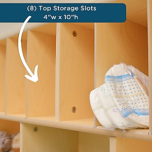 Children’s Factory Value Line Overhead Diaper Storage Organizer, Wall Mount Classroom, Nursery, Daycare Furniture