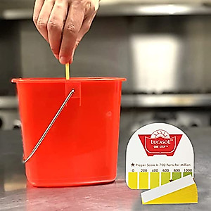 Lucasol Quat Test Strips For Proper Dilution And Concentration Of Cleaning Products, Individual, Cleaning Supplies For Home Improvement, Pre-Cut Testing Strips (Pack Of 15)