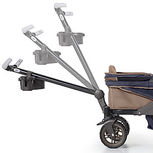 Gladly Family Anthem2 2-Seat All-Terrain Wagon Stroller with Easy Push and Pull, Removable XL Canopies, and Sturdy, Safe Folding for Storage and Transport, Sand & Sea