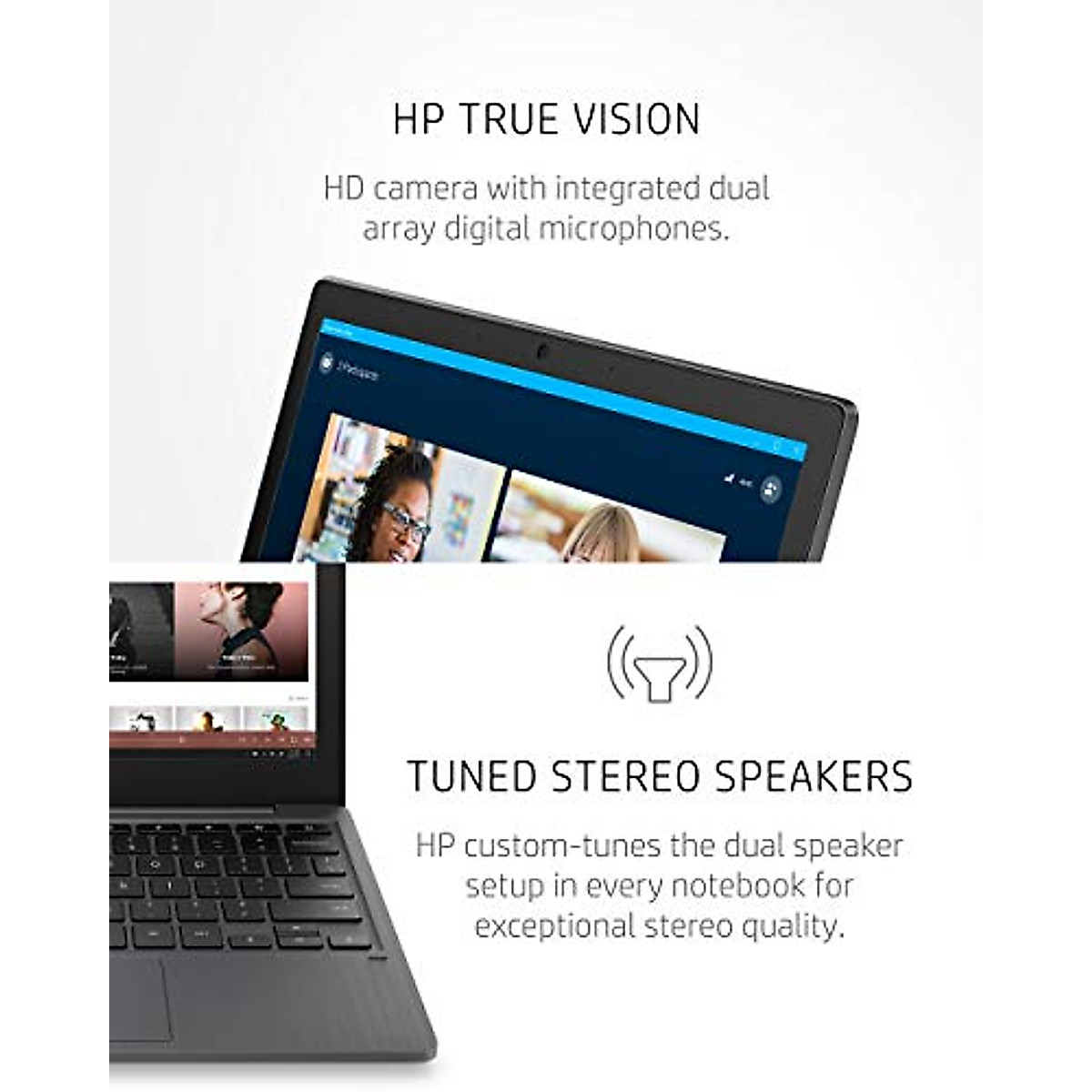 HP Chromebook 11-inch Laptop - MediaTek - MT8183 - 4 GB RAM - 32 GB eMMC Storage - 11.6-inch HD Display - with Chrome OS™ - (11a-na0010nr, 2020 model)