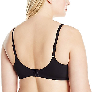 Olga Women's Plus Size Cloud 9 Underwire Contour Bra with Lace, Black, 38DD