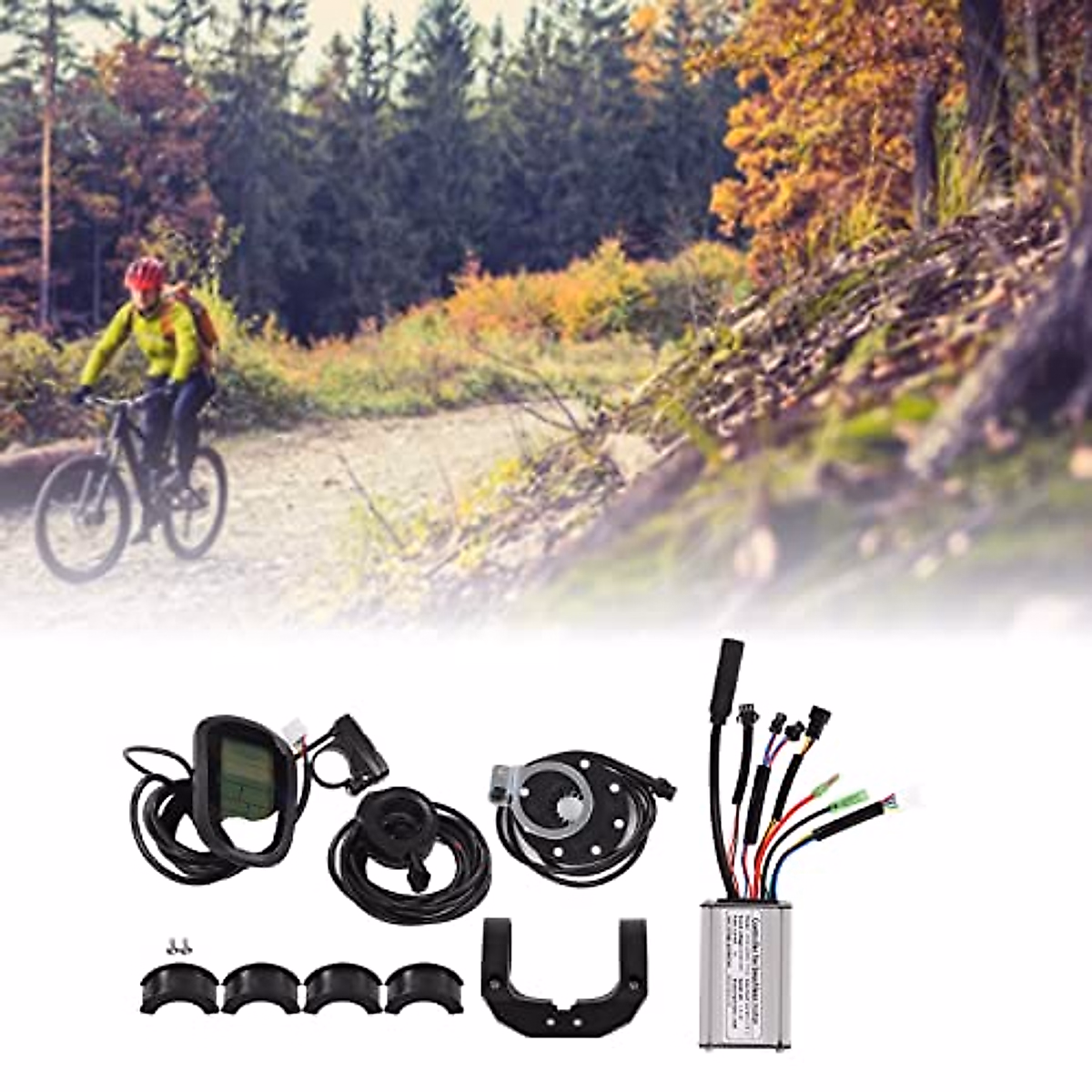 Rosvola 36V/48V Brushless Motor Controller, Waterproof Connector 250W Electric Bike Controller Kit Ordinary Wave Low Level for Lithium Battery Modification