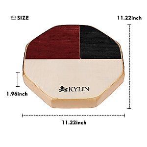 KYLIN Portable Cajon Box Drum for Percussion Instrument Wood with Internal Guitar Strings Compact Size Portable Cajon Snare Cajon Drum Instrument