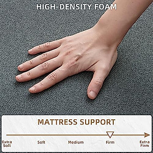 FILUXE Convertible Folding Sofa Bed - Sleeper Chair with Pillow, Modern Linen Fabric Floor & Futon Couch, Foldable Mattress for Living Room/Dorm/Guest Use/Home Office/Apartment, Single Size, Dark Grey