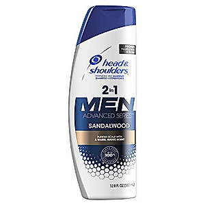 Head & Shoulders Advanced Series Sandalwood 2-In-1 Shampoo & Conditioner for Men, 12.8 Fl Oz