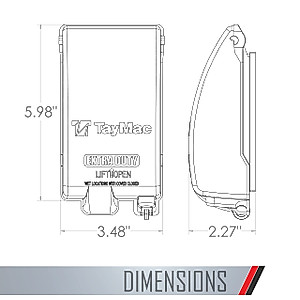 Hubbell-Bell MX4280S 1-Gang Extra Duty Expandable In-Use Cover, Weatherproof Metal Low Profile 8-in-1, 3.5 in. Deep, Vertical, Gray