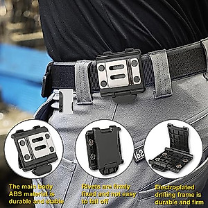 Tape Measure Holder, Measuring Tape Holder, Drill Holster, Tape Measure Clip, Tool Pouch with Belt Clip, Suitable for Tape Measurer, Drill, Impact Driver and Any Tool with a Hook.