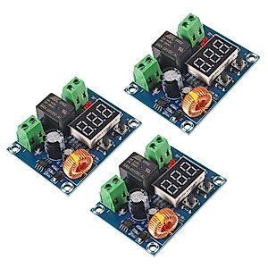 AITRIP 3PCS DC 12V-36V Voltage Protection Module Digital Low Voltage Protector Disconnect Switch Over Discharge Protection Module Output 6-60V XH-M609