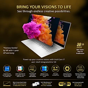 HP Envy 17T 2021,i7-1165G7 11th Gen Quad Core,16GB RAM,1 TB NVMe SSD, 17.3" FHD 1080p Touch,Thunderbolt 4,Win 11 PRO,WiFi 6,B&O Speakers,USB-A,Intel Xe Graphics,4 Cell, 64GB Tech Warehouse Flash Drive