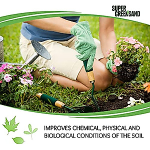 Super Greensand Powder, Soil Conditioner with 68 Minerals and Organic Trace Mineral Soil Additive Fertilizer That Will Supercharge Your Garden Soil, Plant Food, 44 Pounds.