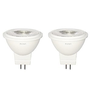 Anyray 2-LED 3W Light Bulbs MR11 12Volt Fiber Optic Christmas Trees Light Bulb 10W 12V (Cool White)