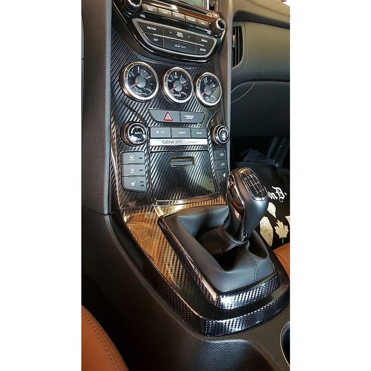 VViViD Epoxy High Gloss Carbon Fiber Architectural Vinyl Wrap (1ft x 5ft, Black) Interior Use Only