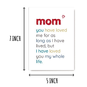 Mom You Have Loved - Special Mom's Day Card - Birthday Card For Mom - Sentimental Card For Mom - Meaningful Card For Mom…