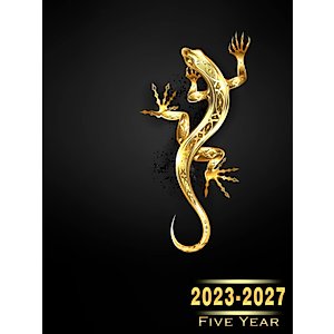 Five Year Monthly Planner 2023-2027: Simple Calendar, Nice Gift for Anyone, Professional and Elegant Cover