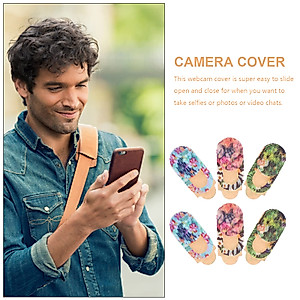 6pcs Cover Webcam Cover Slide Privacy Cover Webcam Lens Caps Hoods Cover Slider Shield Cover Webcam Privacy Lens Protector Lens Cover Slide