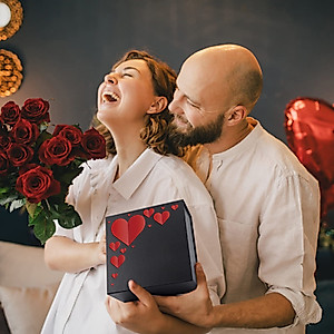 Giftgarden 4-Pack 8”x8”x4” Black Gift Boxes with Magnetic Lids, Square Collapsible Gift Wrap Box Magnet Clourse for Presents, Mothers Day, Birthday, Wedding, Bridesmaid Groomsman Proposal Box