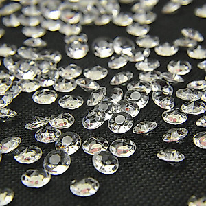 ZKC 4.5mm 10000PCS Clear Crystal Acrylic Diamond Vase Fillers Beads for Wedding Centerpiece Table Scatter Shower Party Vase Beads Decorations