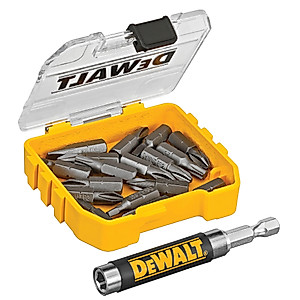DEWALT DWAF2058CS 18 pc. Compact Magnetic Drive Guide Set, Yellow