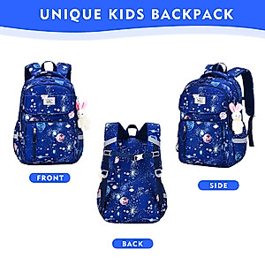 MICXKLZO School Backpack for Boys Girls, Waterproof Cute Backpack Travel Bookbag for Kids Children Casual Daypack Elementary School Bags