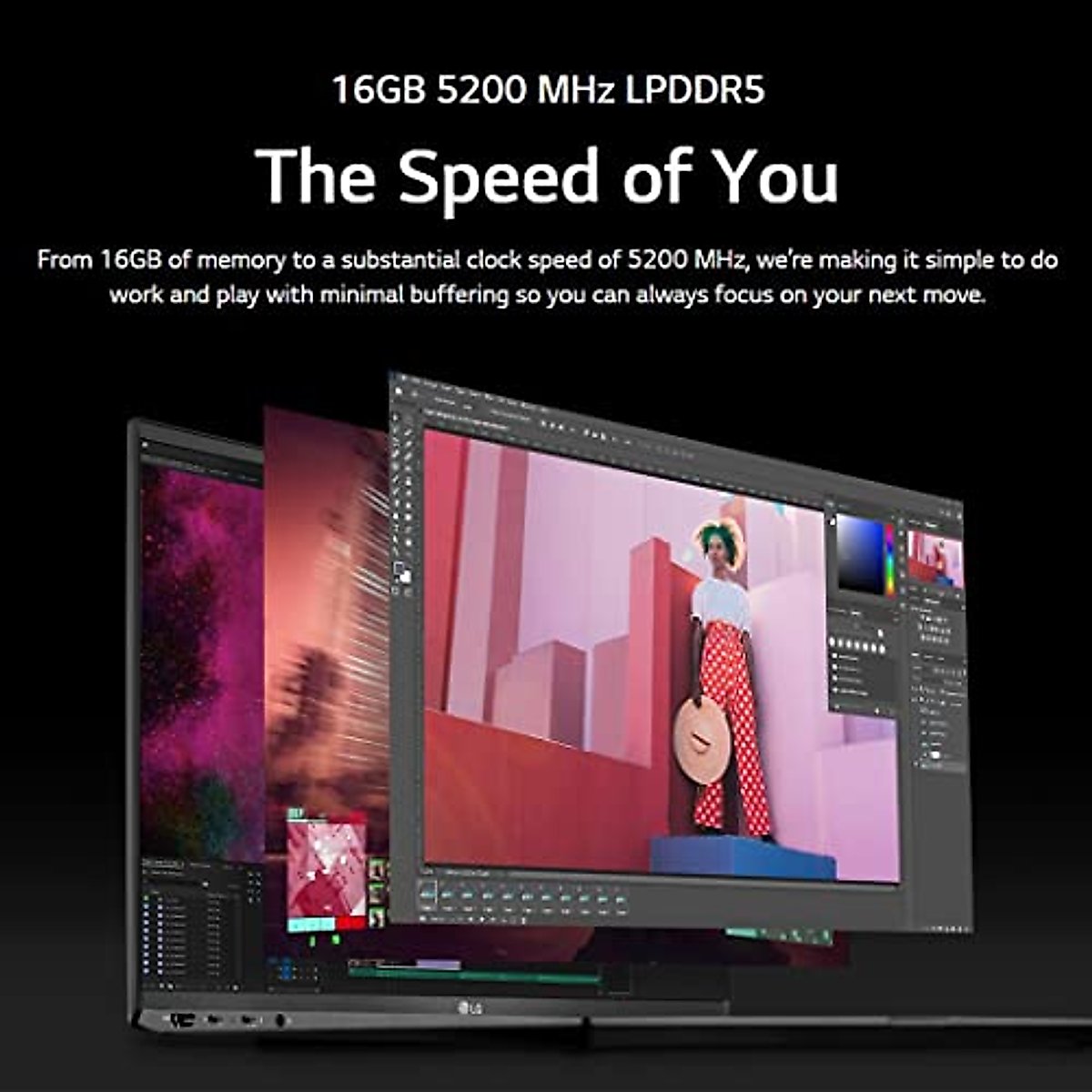 LG Gram 16 12th gen Intel Core i7-1260P Evo Platform Laptop Business, 16" WQXGA (2560 x 1600) IPS Display, Backlight Keyboard, Thunderbolt4, Wi-Fi 6E, Windows 11, 16GB RAM, 512GB PCIe SSD, HDMI Cable